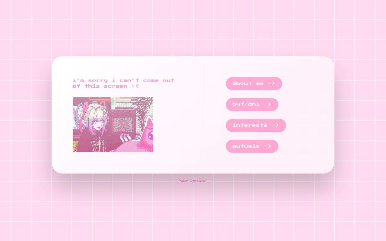 omg this is my carrd!! ♡